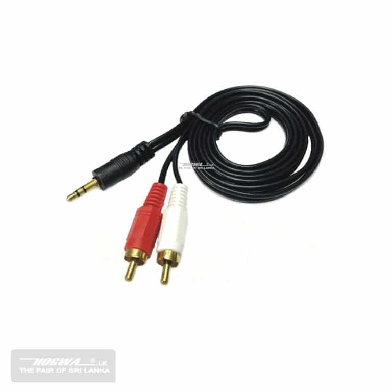 3.5mm TO RC CORD - STEREO TO RC CORD - Chinahub.lk
