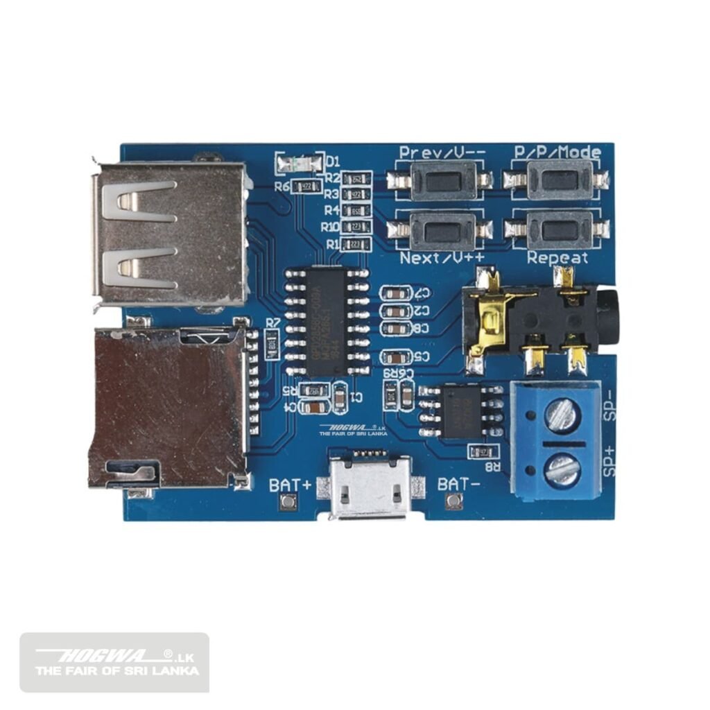 Mp3 Decoder Board With Amplifier - Chinahub.lk