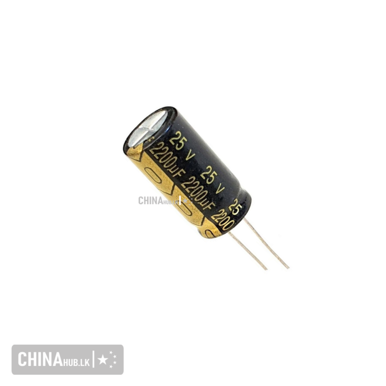 2200uf 25v Electrolytic Capacitor 2 Pcs Pack - Chinahub.lk