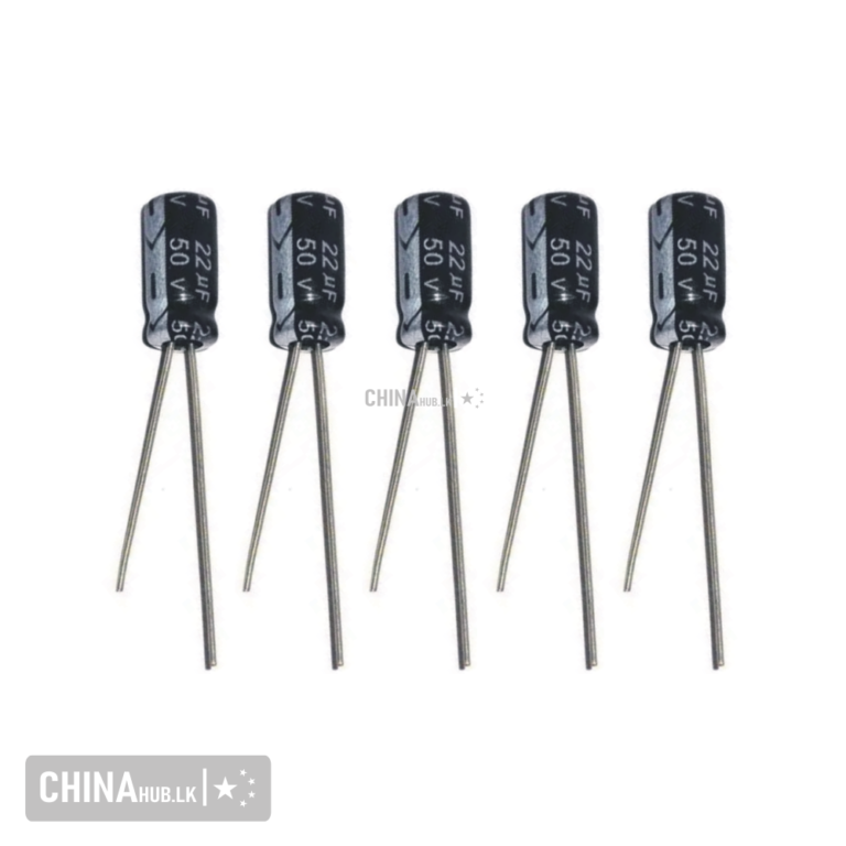 22uf 50v Electrolytic Capacitor 5 Pcs Pack - Chinahub.lk