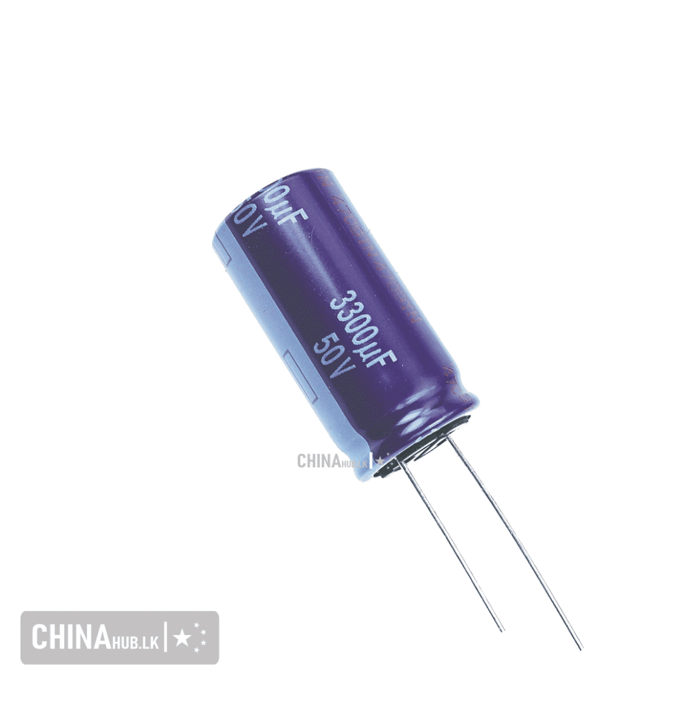 3300uf 50v Electrolytic Capacitor 2 Pcs Pack - Chinahub.lk