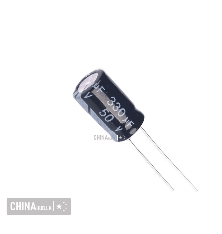 330uf 50v Electrolytic Capacitor 5 Pcs Pack - Chinahub.lk