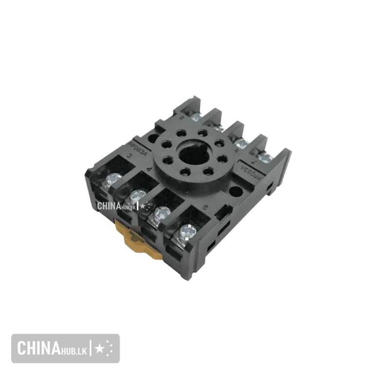 8 Pin Round Relay Base MCB Mount - Chinahub.lk
